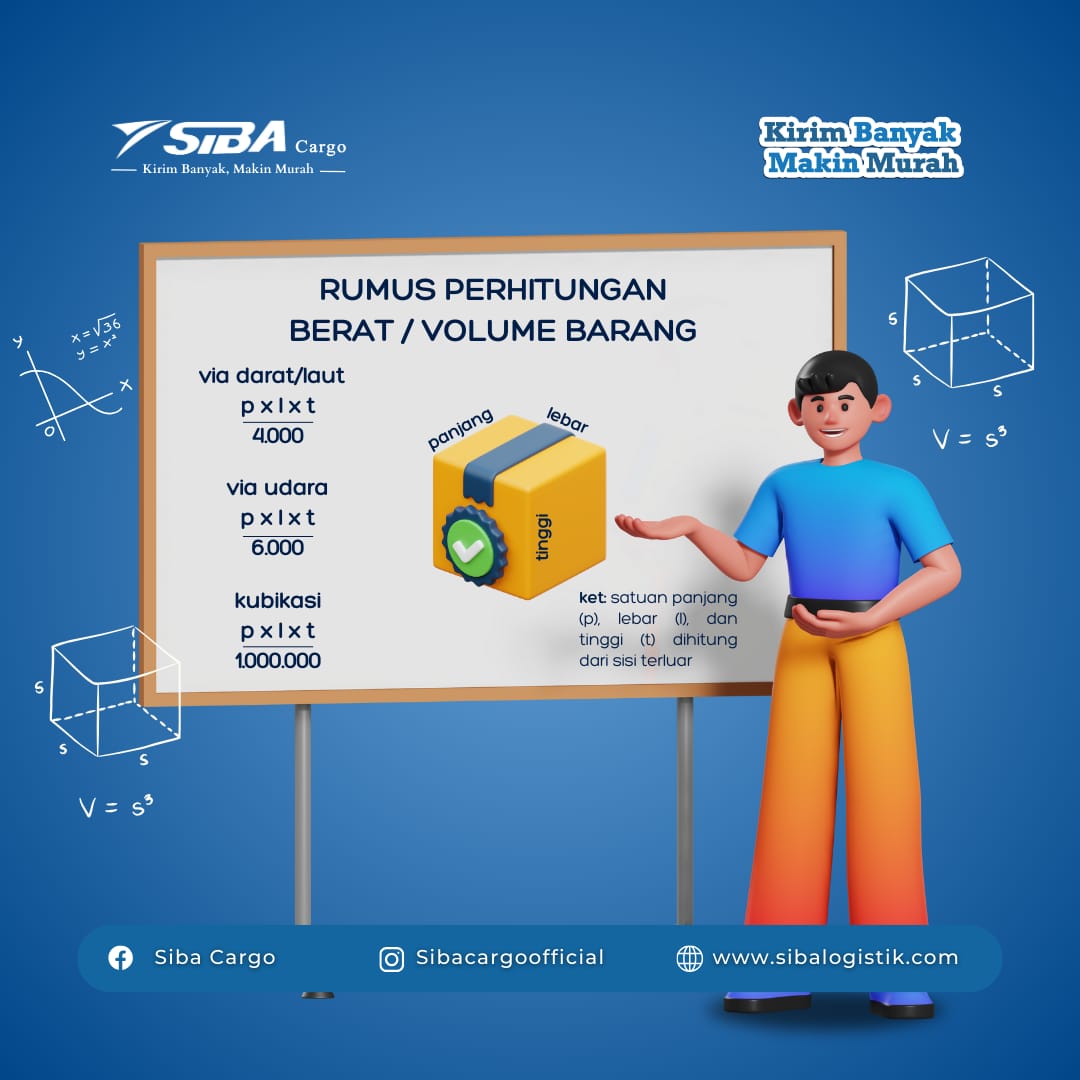 Rumus Perhitungan Volume Barang